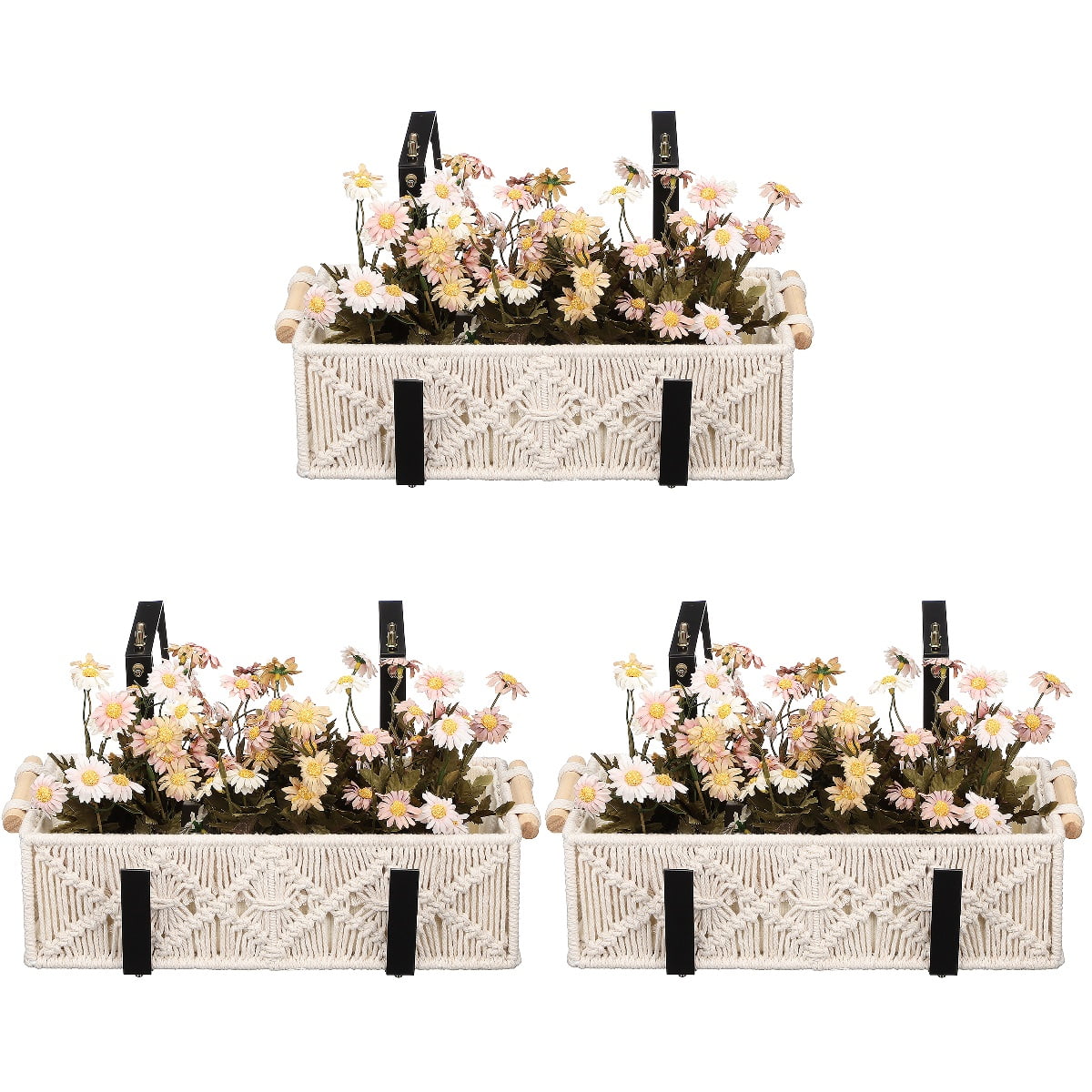 6Pcs Flower Box Brackets Railing Planter Hooks Window Box Bracket ...