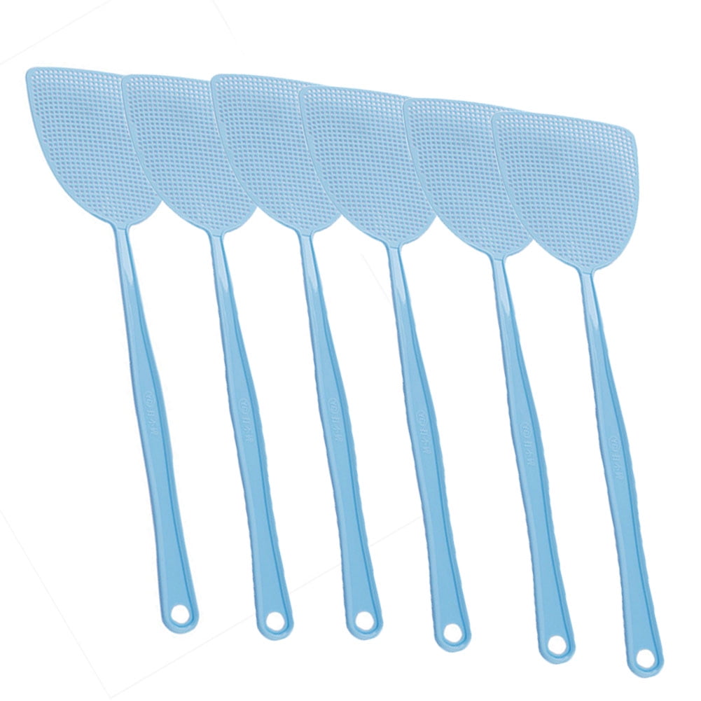 6Pcs Fly Swatter, Strong Plastic Fly Swat Set Heavy Duty with Long ...