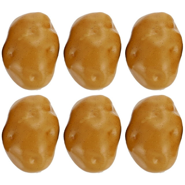 6Pcs Foam Potato Model Simulated Potato Vegetable Model Artificial ...