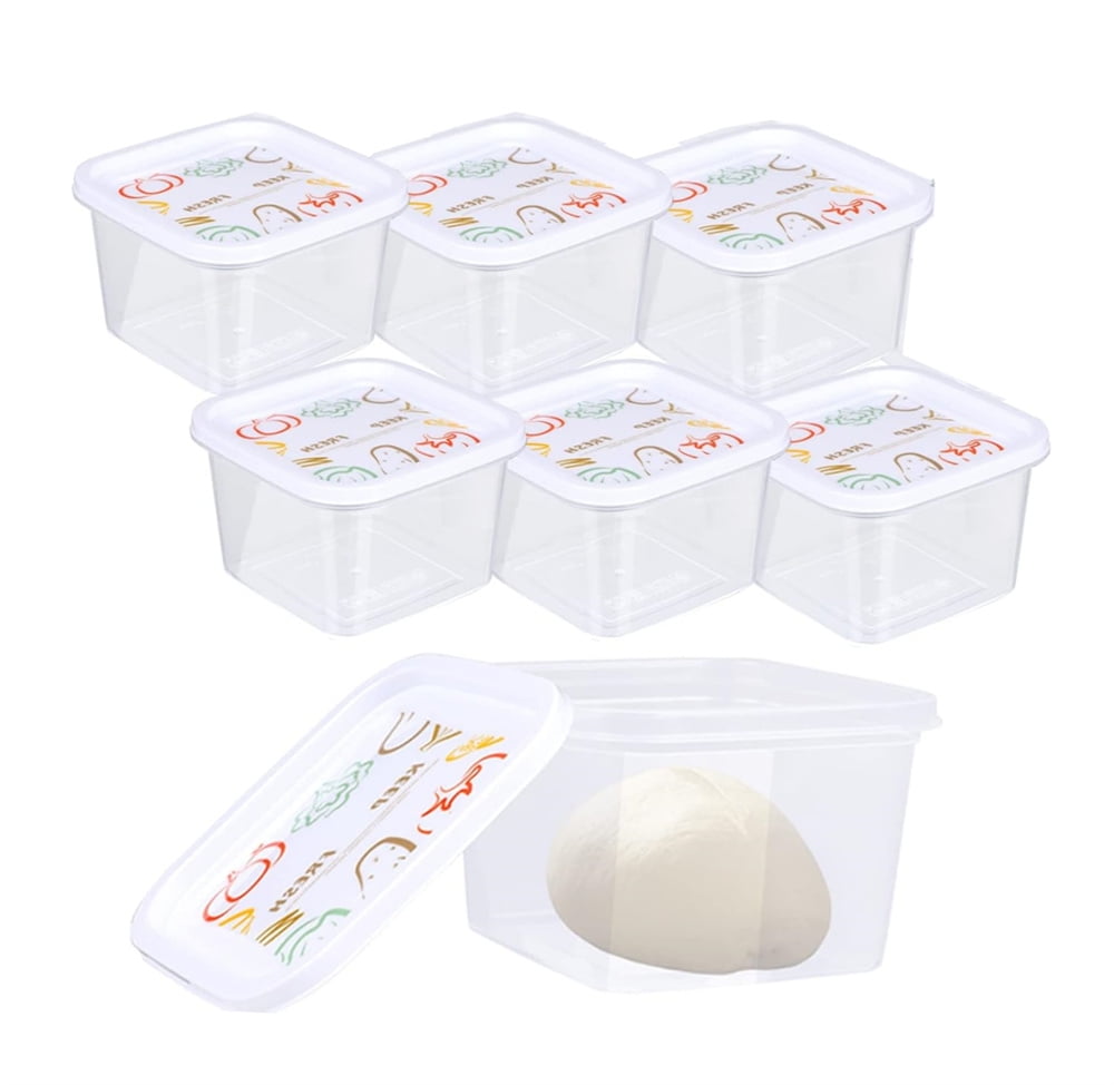 6Pcs Food Storage Box with Lid,Sealed Crisper Case,Stackable Dough ...