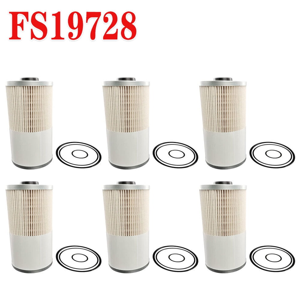 6Pcs Fuel Water Separator FS19728 For Cummins ISX ISM Fuel Filter Kit ...