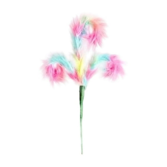 6Pcs Furry Christmas Tree Picks, 16.9Inch Furry Spiral Curly Sprays ...