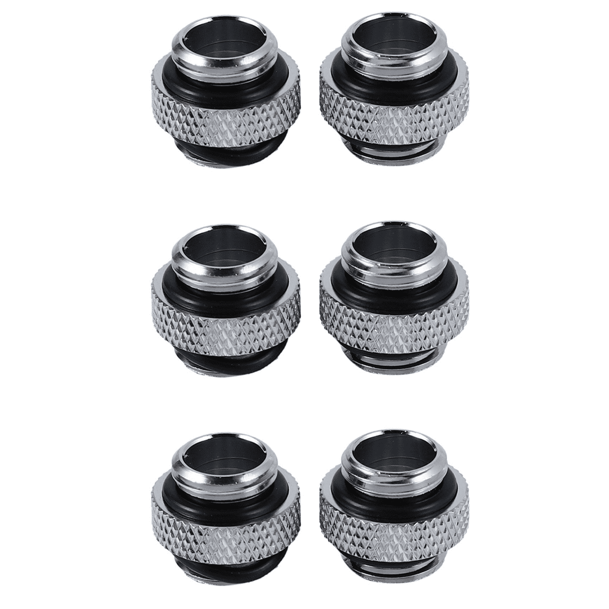 6Pcs G1/4 Mini External Thread Male to Male Water Cooling Rotary ...