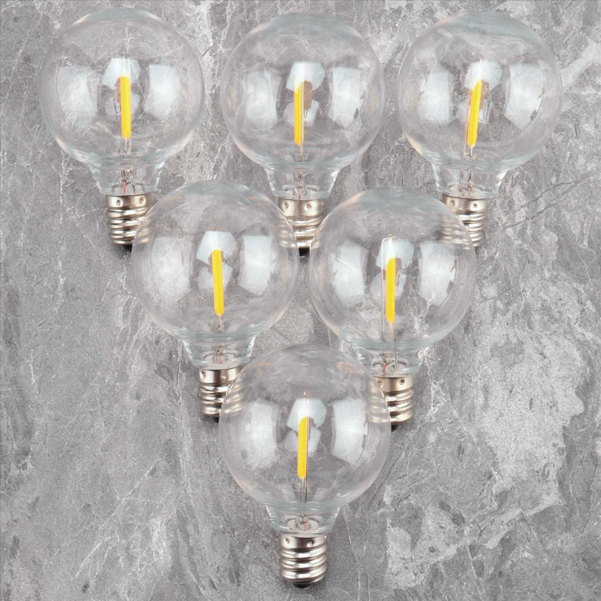 6Pcs G40 Led Replacement Light Bulbs, E12 Screw Base Shatterproof LED ...