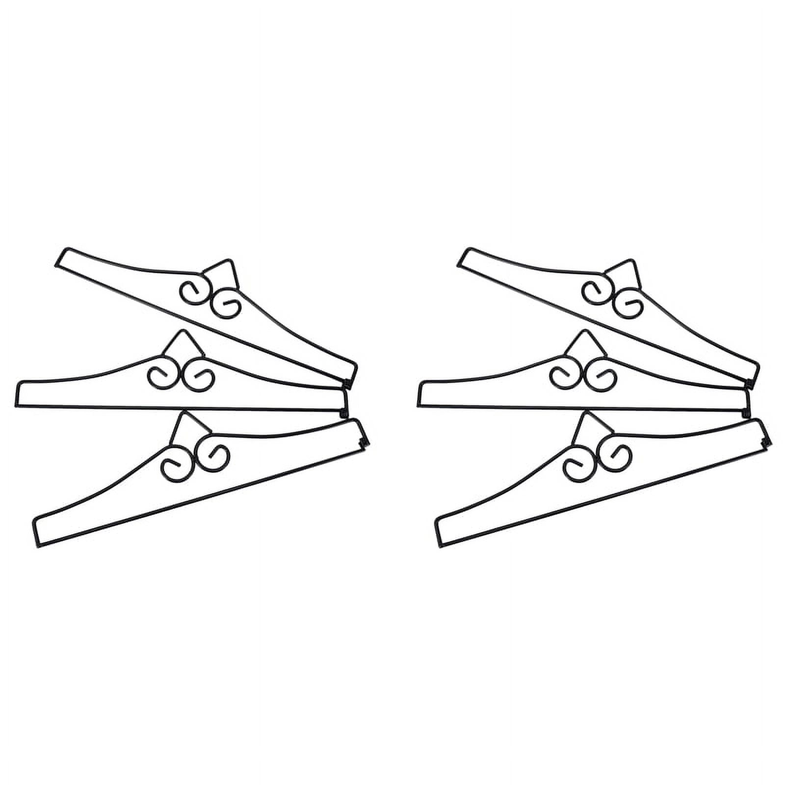 6Pcs Garden Flag Wall Hanger Powder Coated Iron Banner Holder Bracket ...