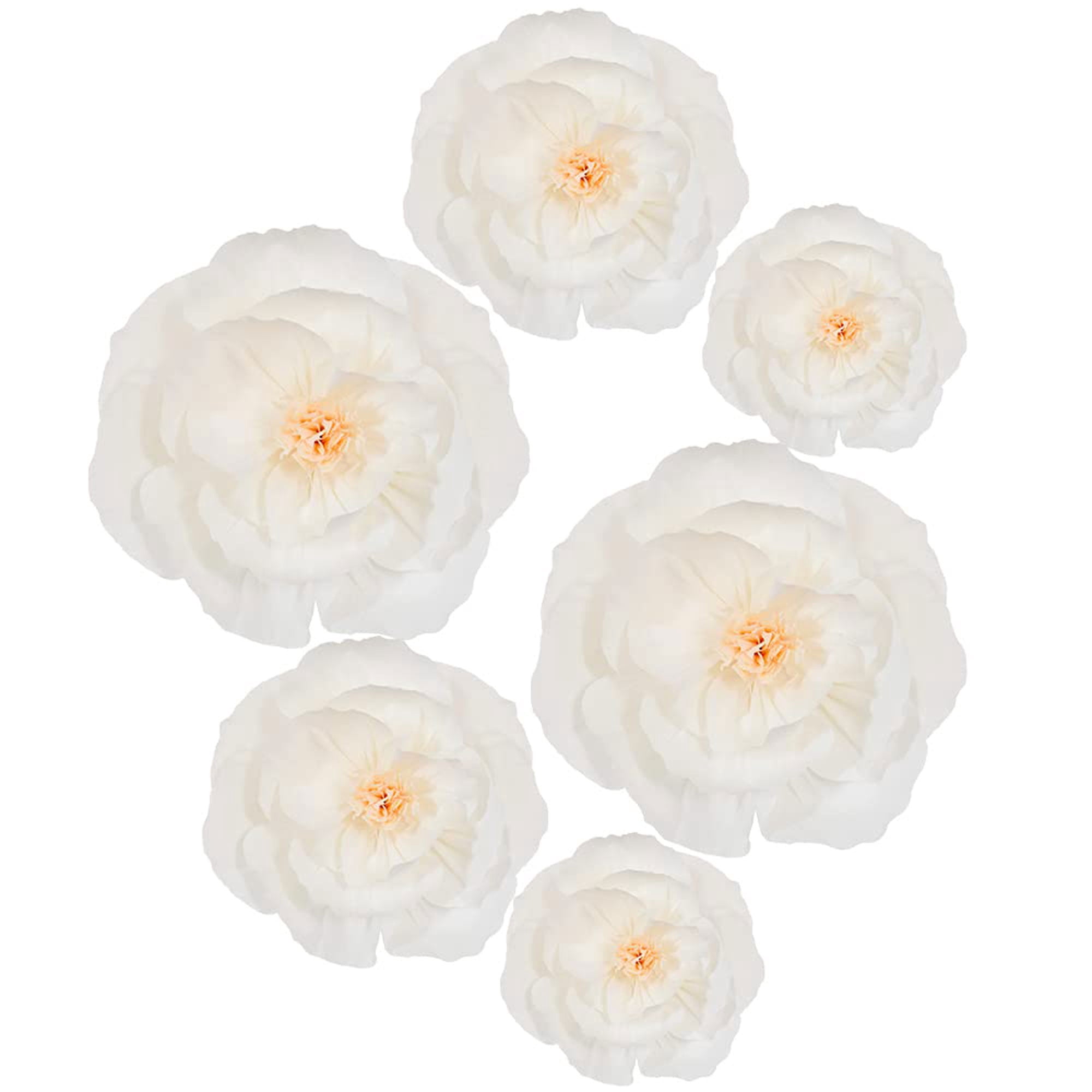 6Pcs Giant Paper Flowers for Wall, Party and Wedding Decor - Walmart.com