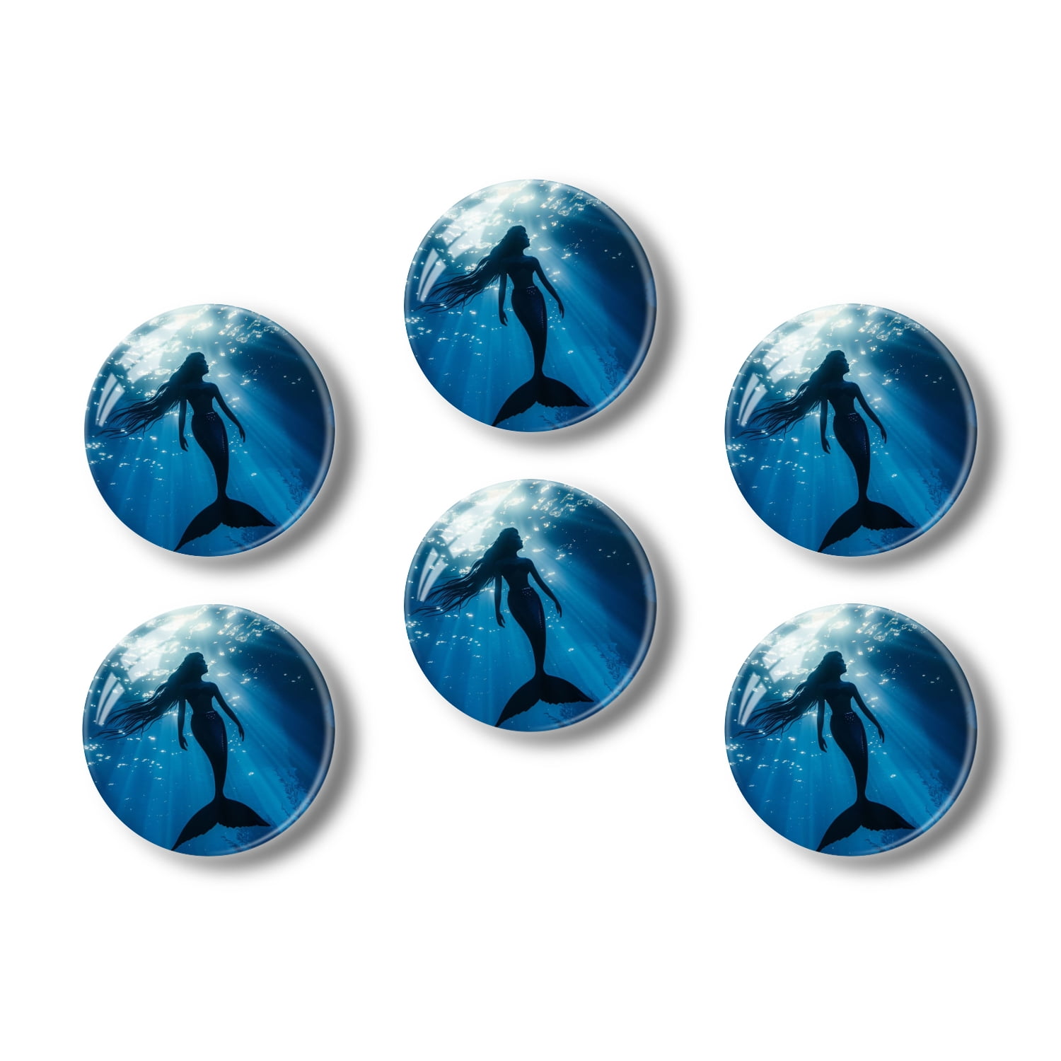 6Pcs Glass Refrigerator Magnet Fridge Decor for Whiteboard,Cabinet ...