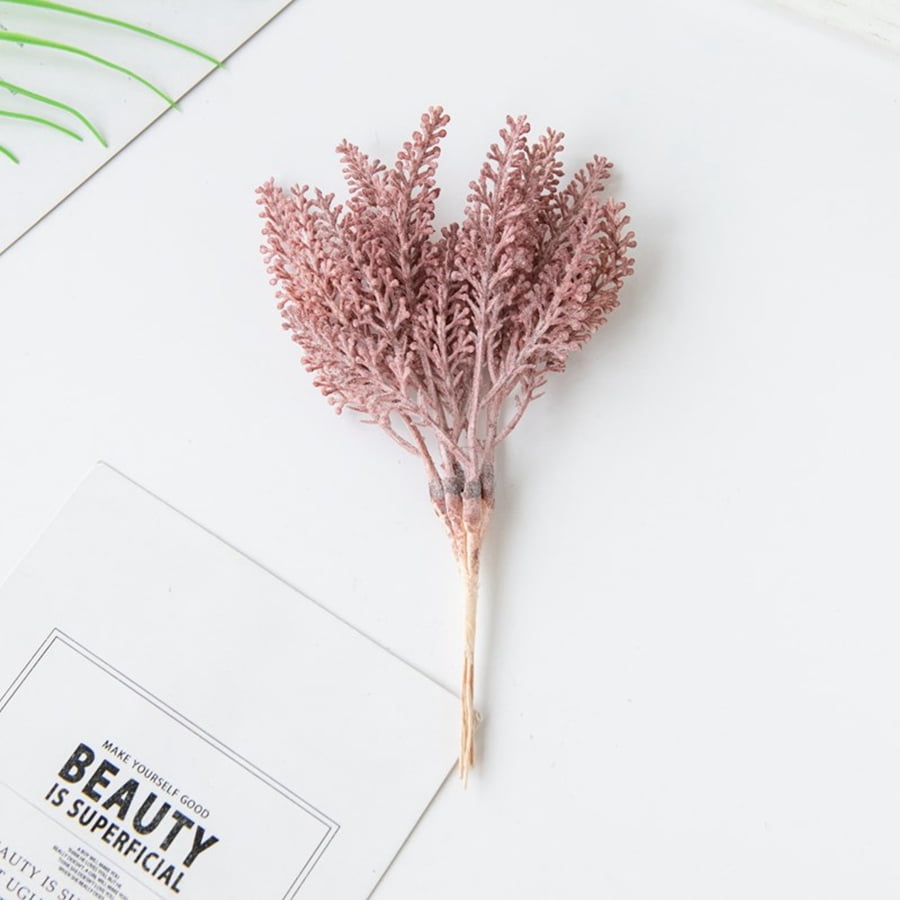 6Pcs Golden Fake Wheat Ear Artificial Plants For Christmas Tree ...