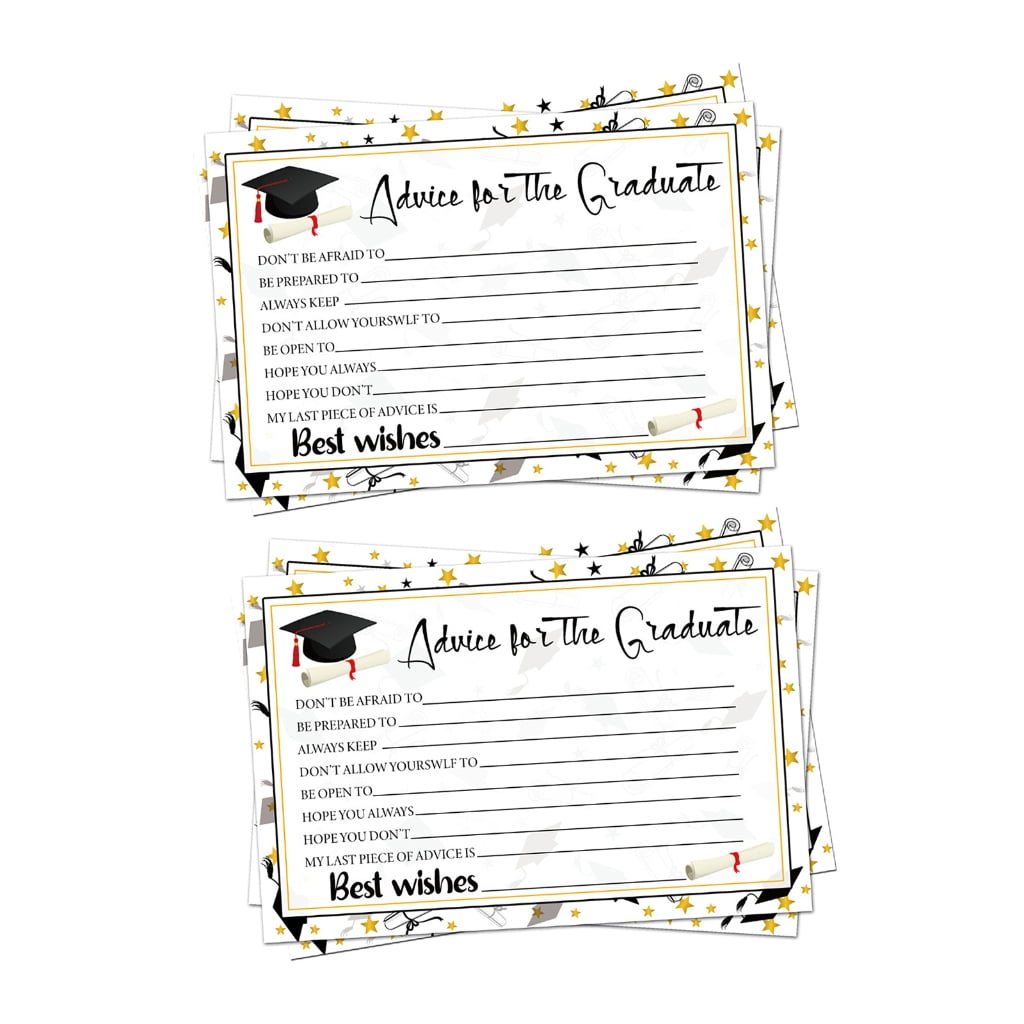 6Pcs Graduation Advice Card 6x4Inch Advice to the Graduate Card Well ...