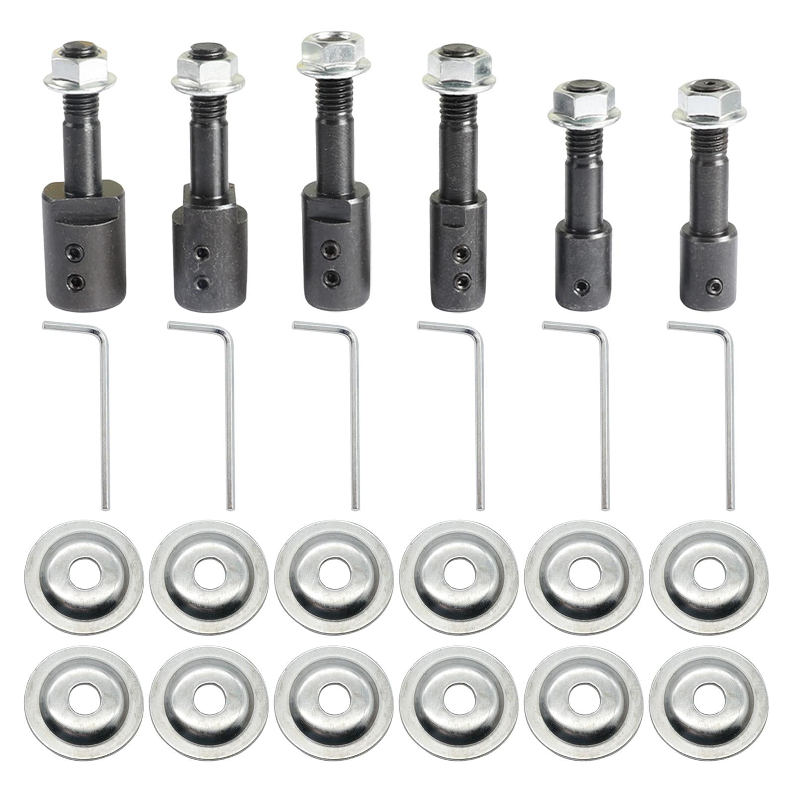 6Pcs Grinder Extension Shaft Motor Arbor Adapter for Fiber Wheel Cloth ...