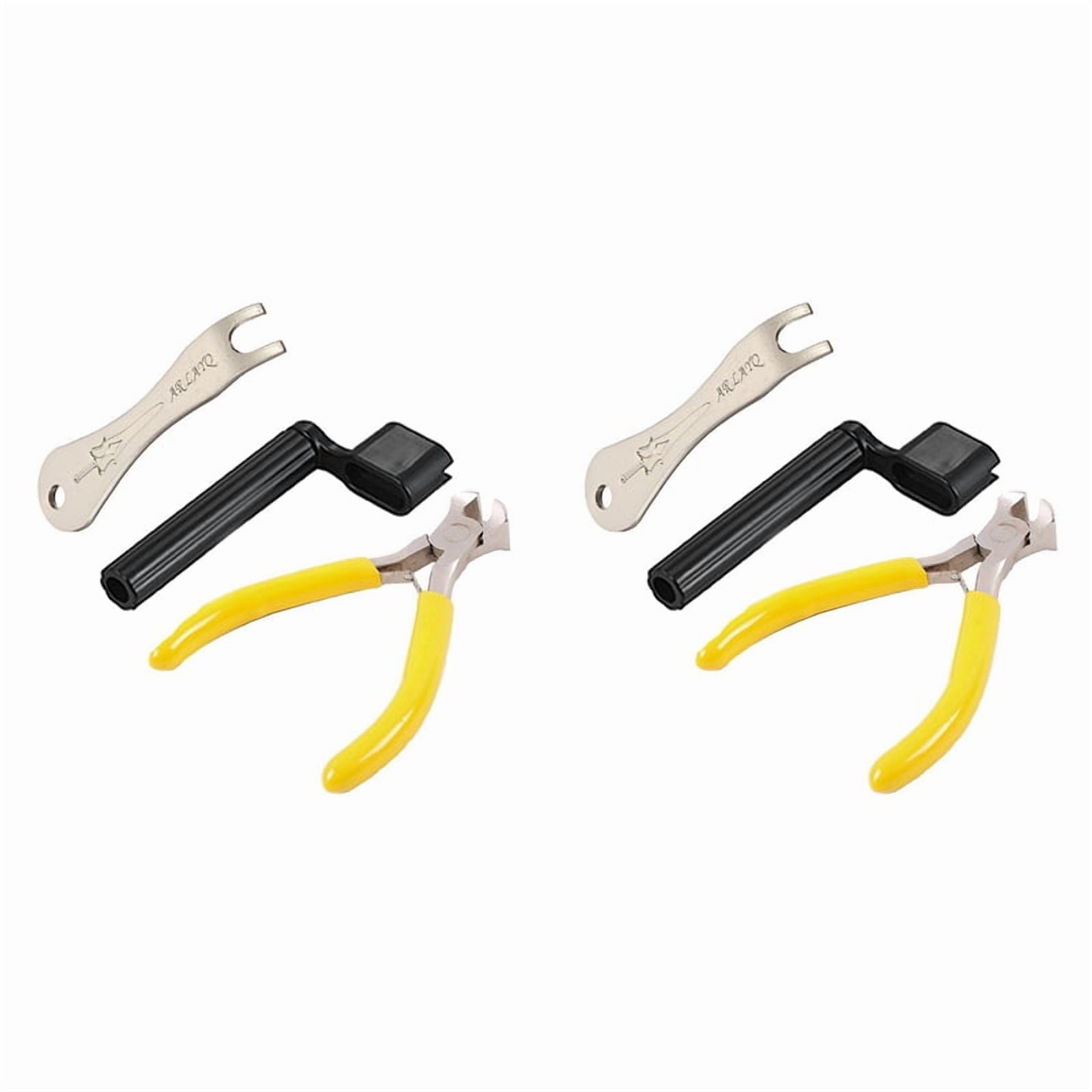 6Pcs Guitar Repair Maintenance Tool Guitar String Winder, Guitar Bridge ...