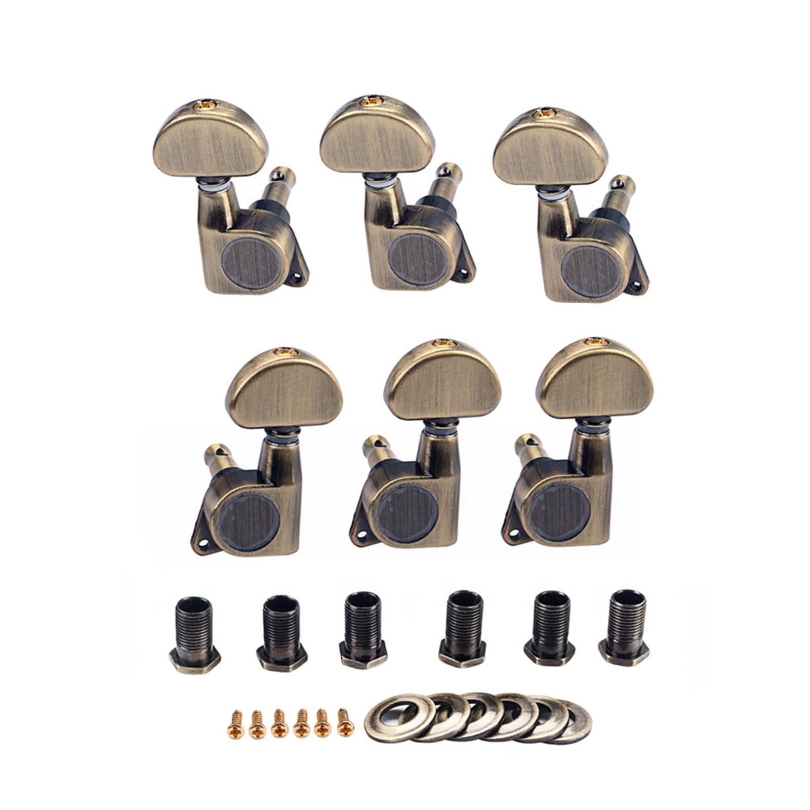 6Pcs Guitar Tuning Key Tuners Replacement Copper Alloy Guitar Tuning ...