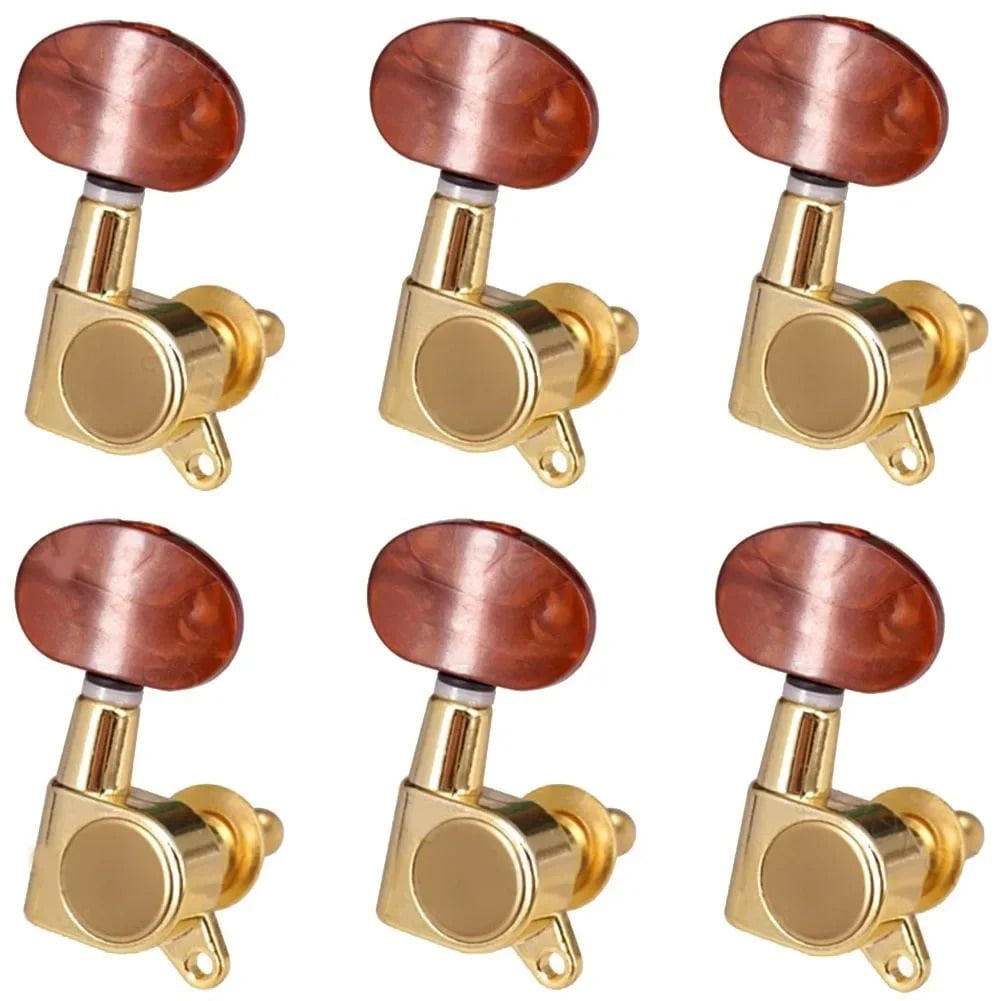 6Pcs Guitar Tuning Peg 3L3R6R6L Fully Enclosed Locking Tuning Pegs ...