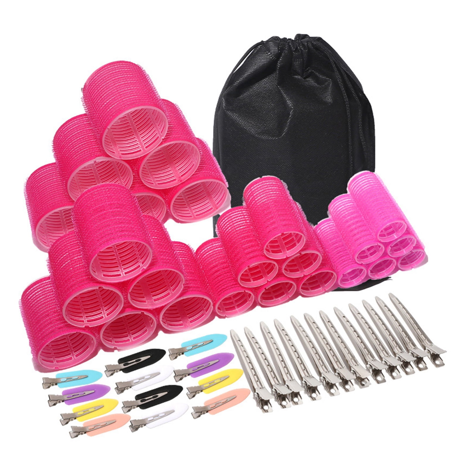 6Pcs Hair Curlers Set with Metal Hair Clip For Long to Short Hair ...
