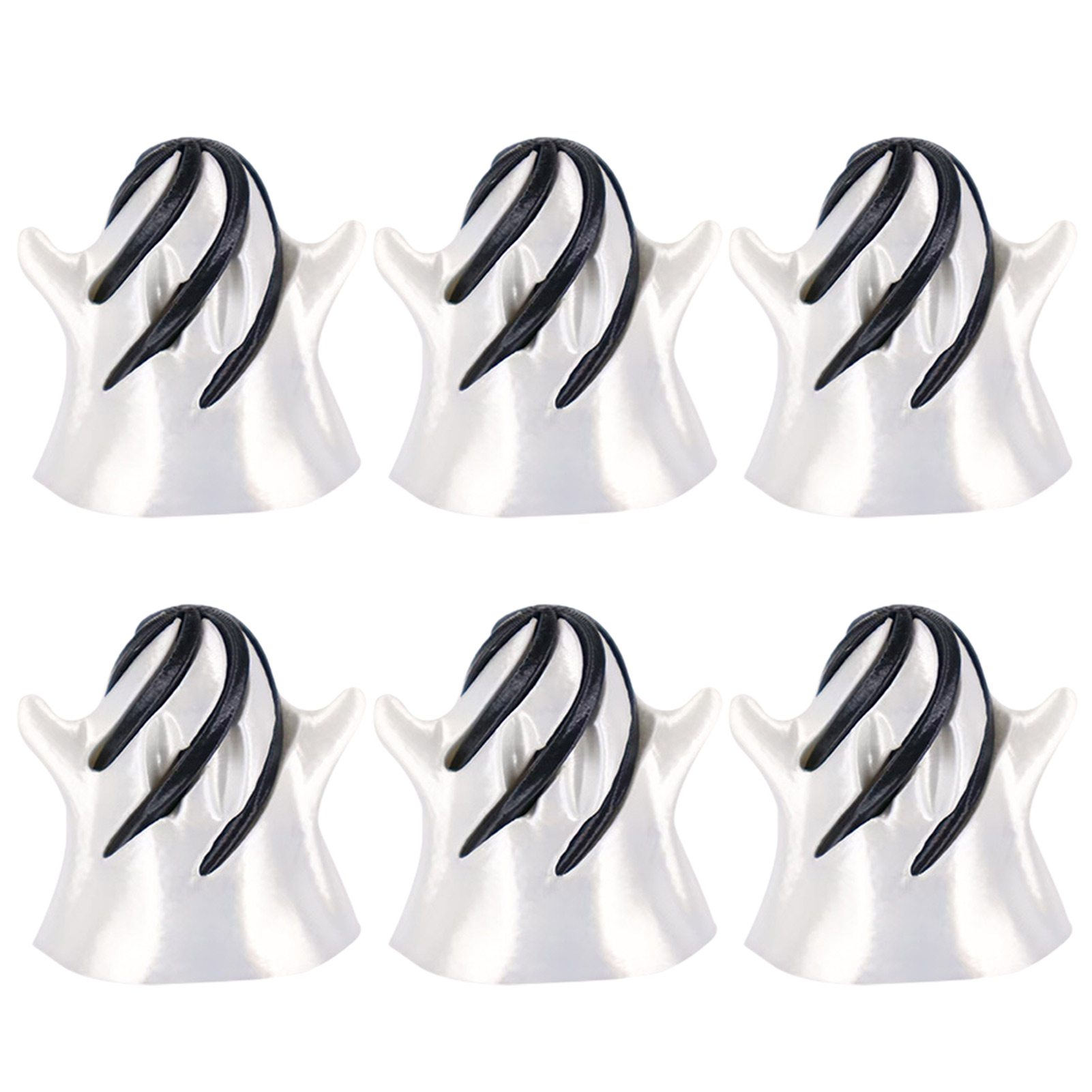 6Pcs Halloween Ghost Impossible Cone 3D Printed Ghost Spiral Cone ...