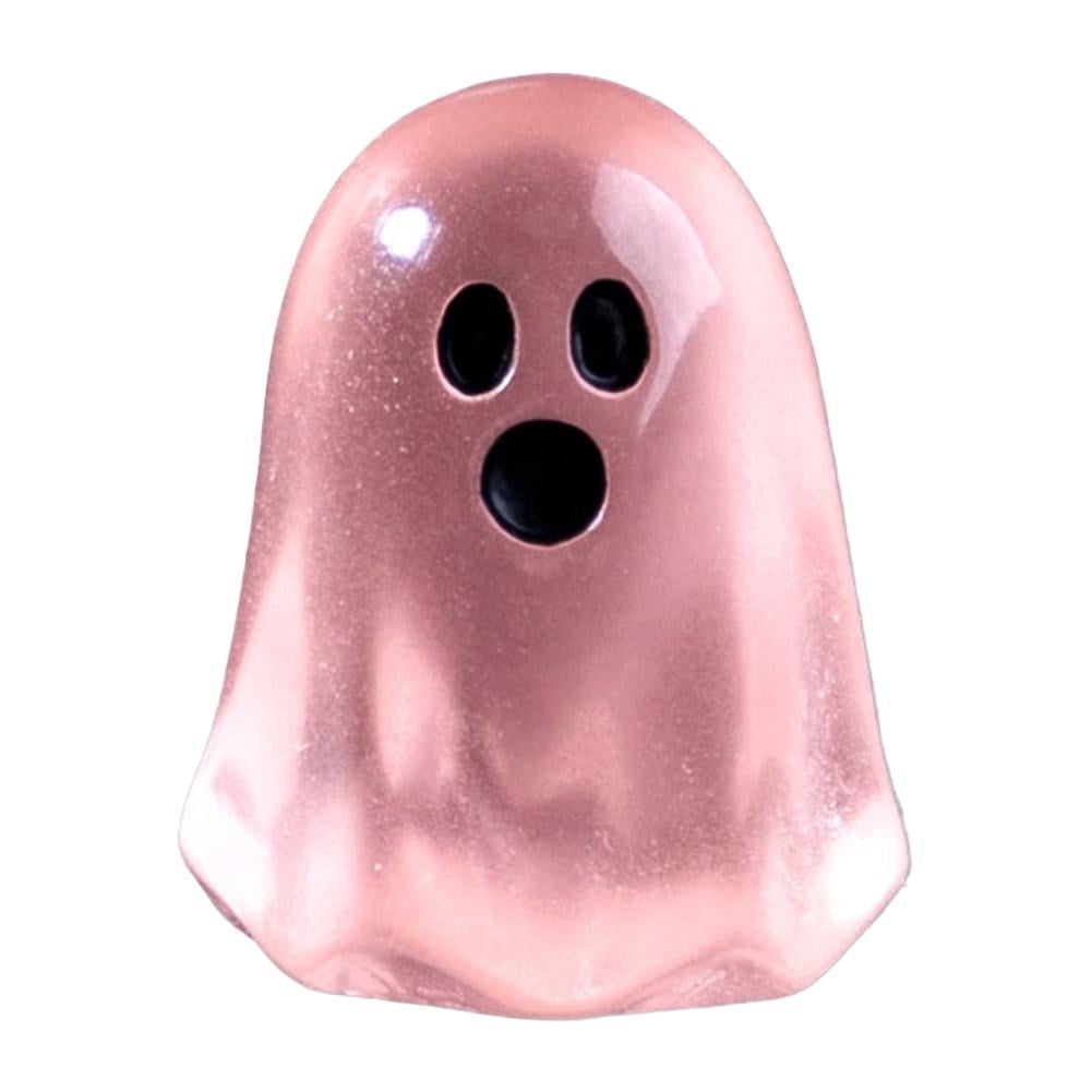 6Pcs Halloween Mini Ghosts Figures, Luminous Small Little Resin Ghost ...