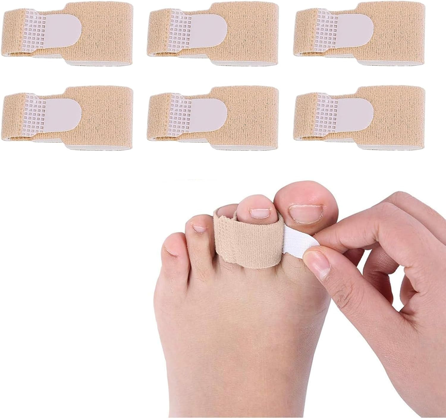 6Pcs Hammer Toe Straightener, Hammer Toe Splints, Toe Cushioned ...