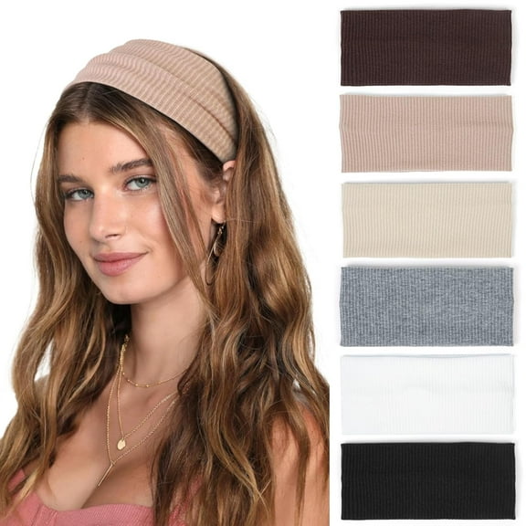 Costeam 10 Piece Hair Band Set Soft Elastic for Gentle Hair Hold，Comfortable Headband Pack for ...