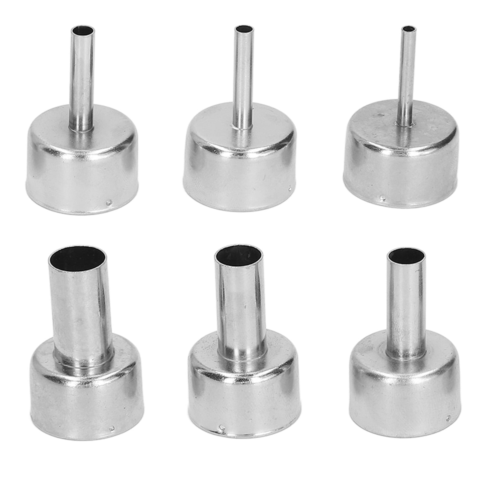 6Pcs Heat Gun Nozzle Stainless Steel Hot Air Attachment Soldering ...