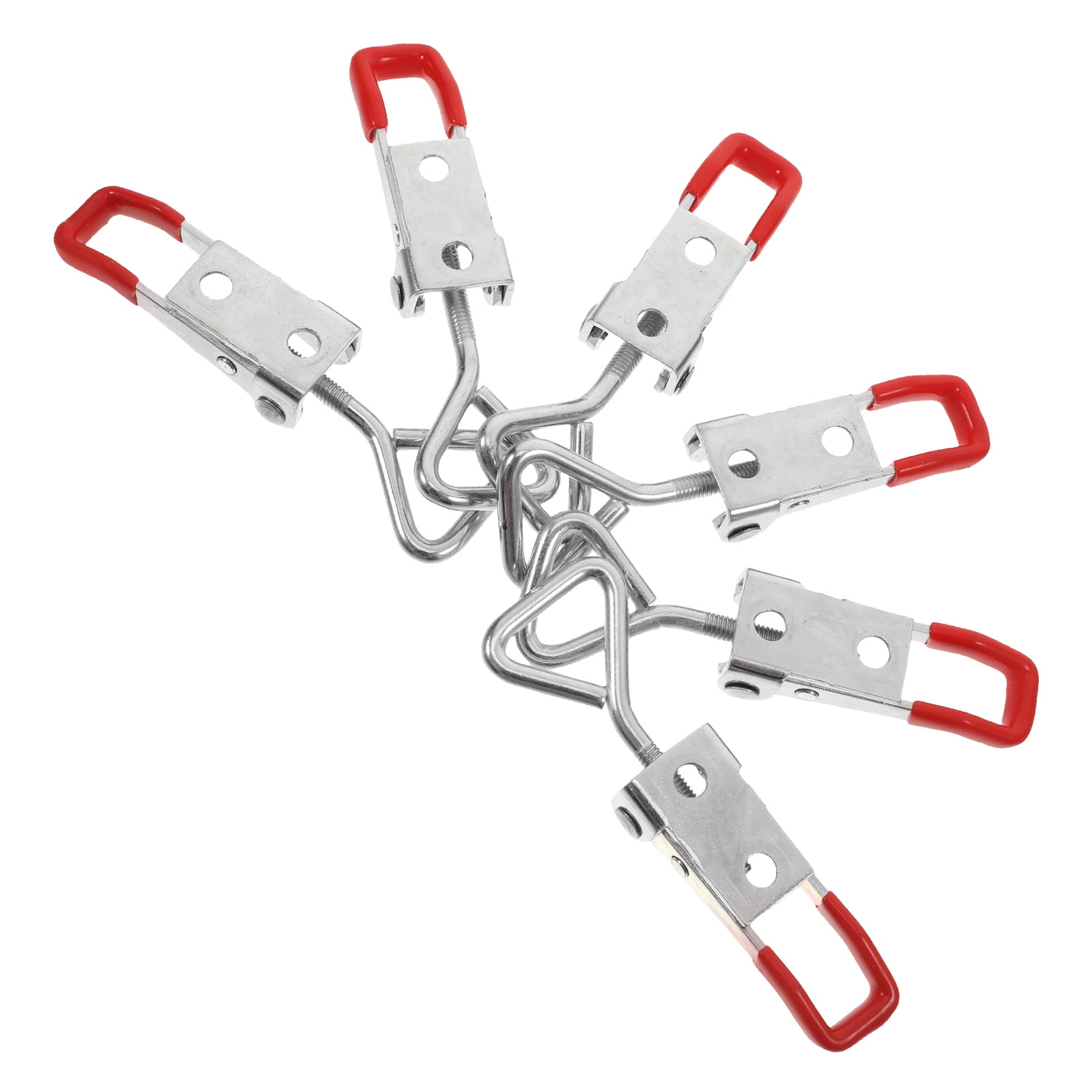 6Pcs Heavy Duty Door Latch Toggle Clamp Adjustable Angle BuckleLatch ...