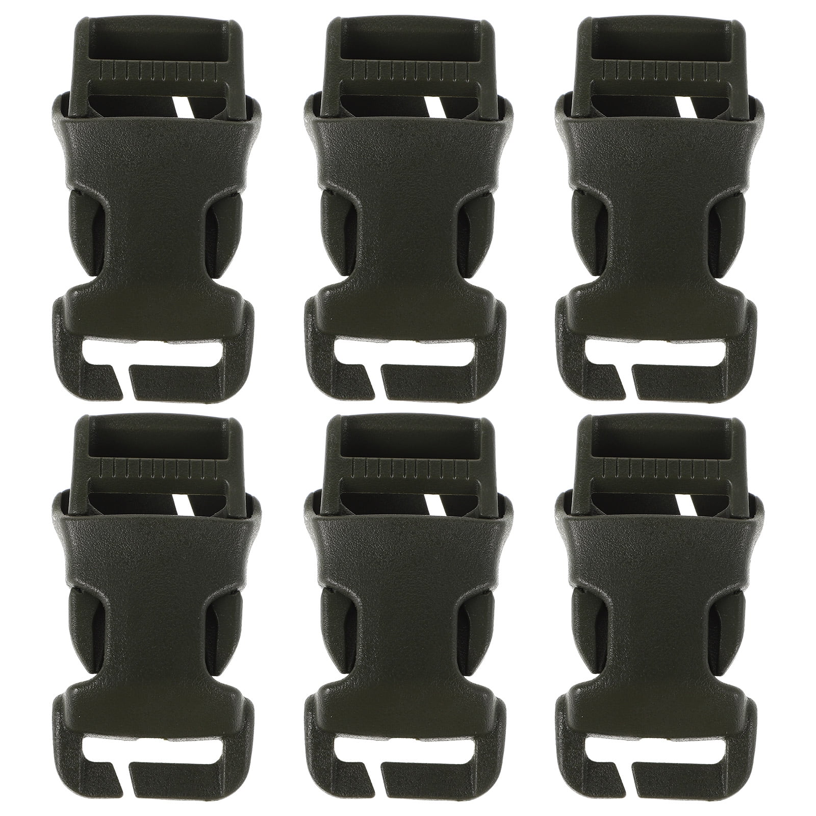 6Pcs Heavy Duty Plastic Buckles for Backpack Strap Keeper Quick Release ...