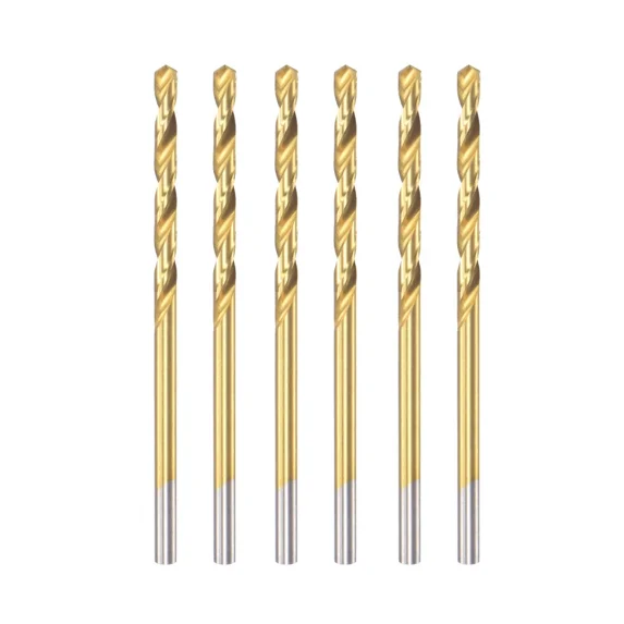 6Pcs High Speed Steel Twist Drill Bit 2.6Mm Fully Ground Titanium ...