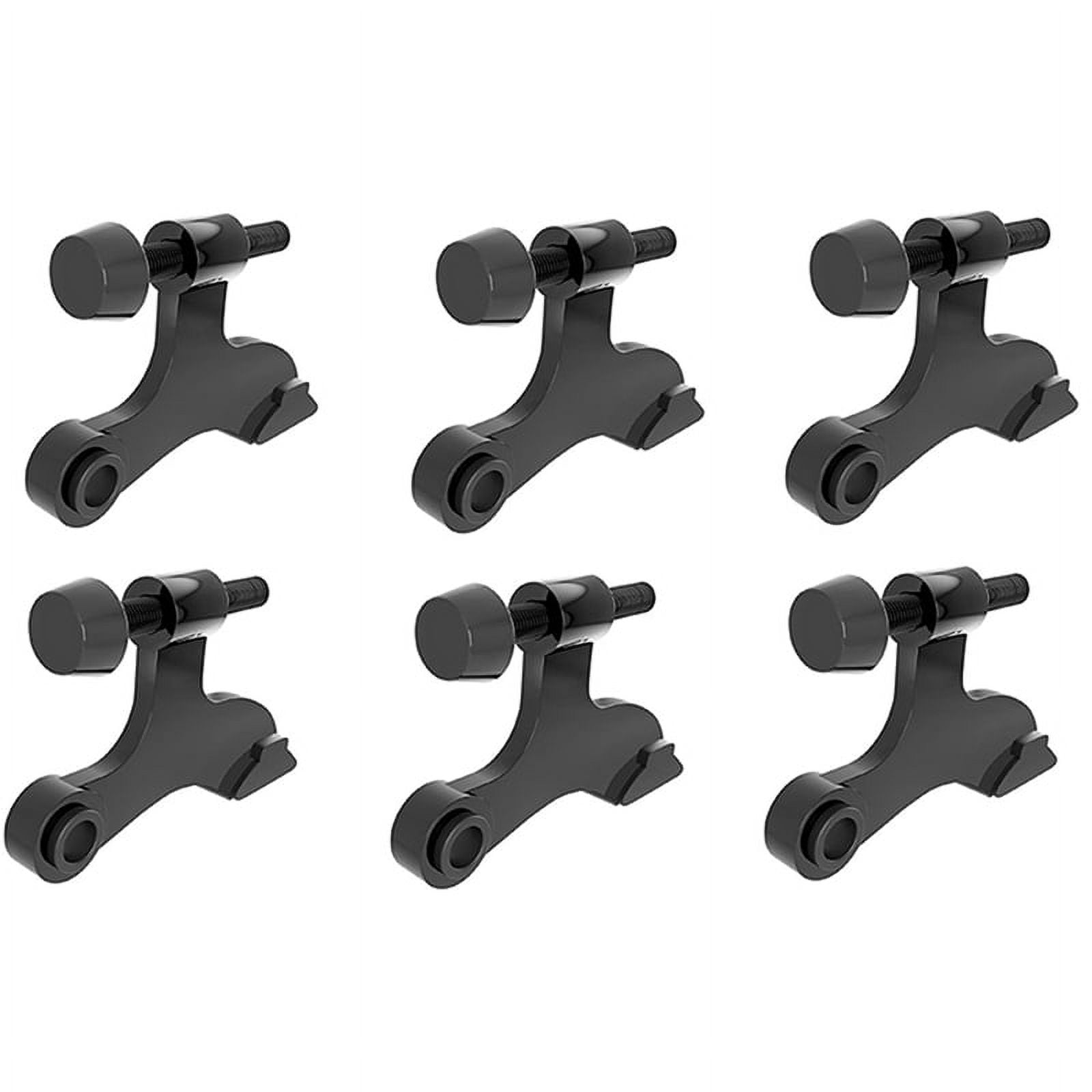 6Pcs Hinge Pin Black Door Stopper Adjustable Heavy Duty Hinge with ...