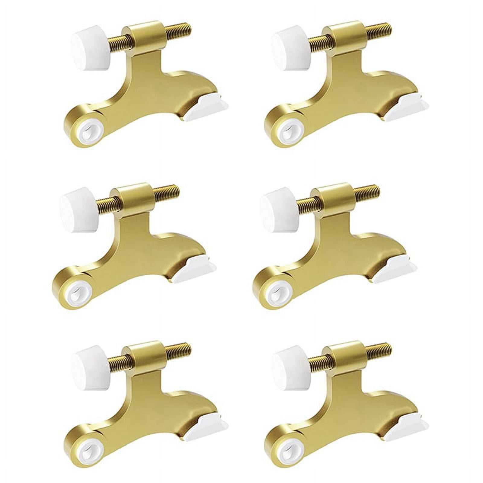 6Pcs Hinge Pin Gold Door Stopper Adjustable Heavy Duty Hinge with ...