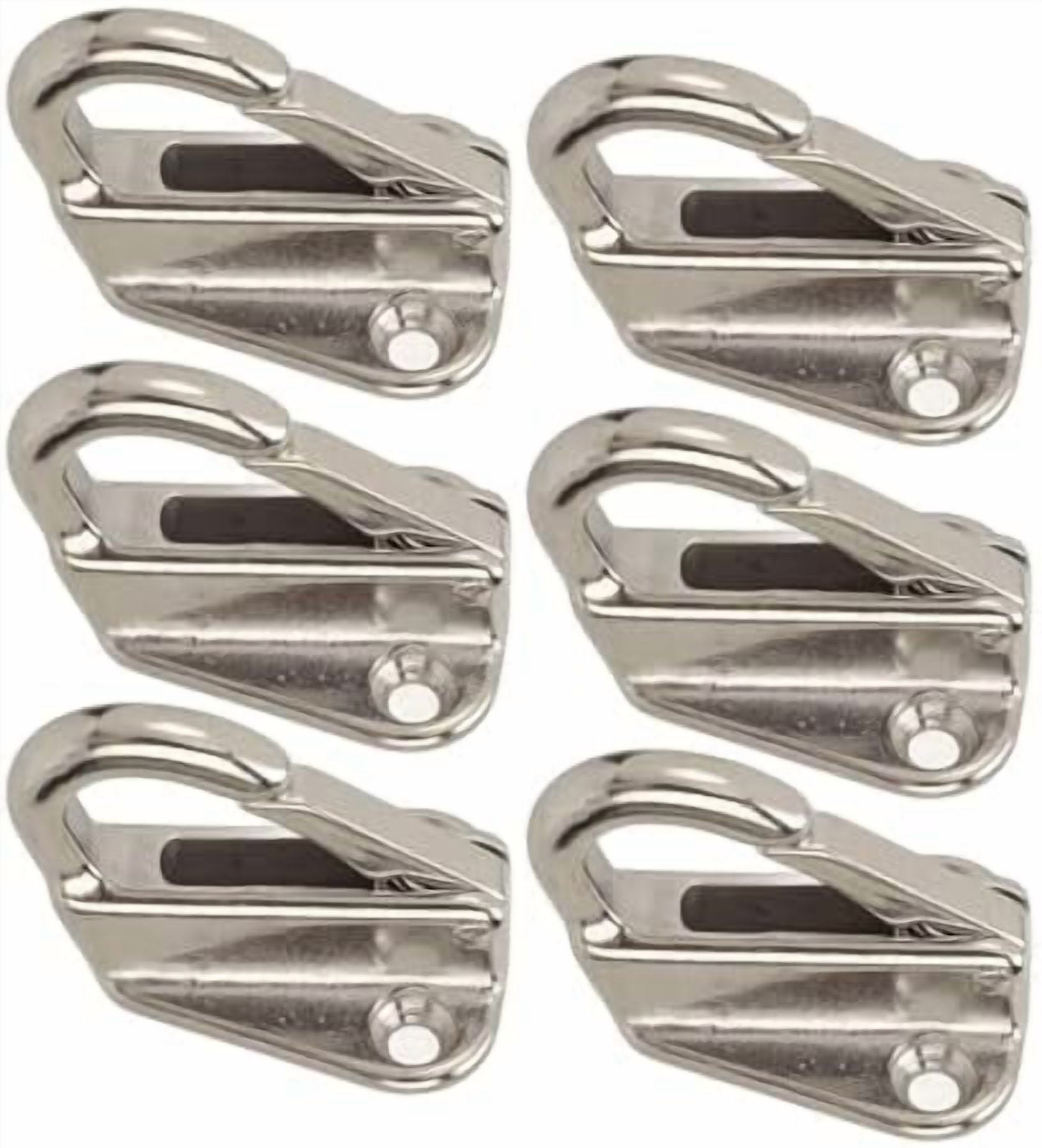 6Pcs Hook Stainless Steel Heavy Duty Spring Buckle Type Hanger for Home ...