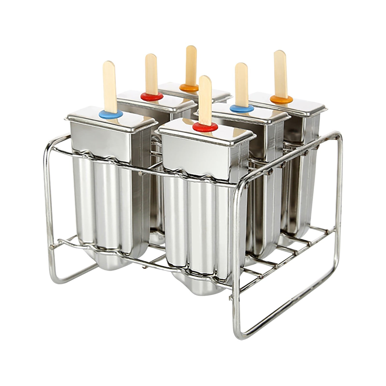 6Pcs Ice Stick Ice Lolly Stick Holder Maker Stainless Steel - Walmart.com
