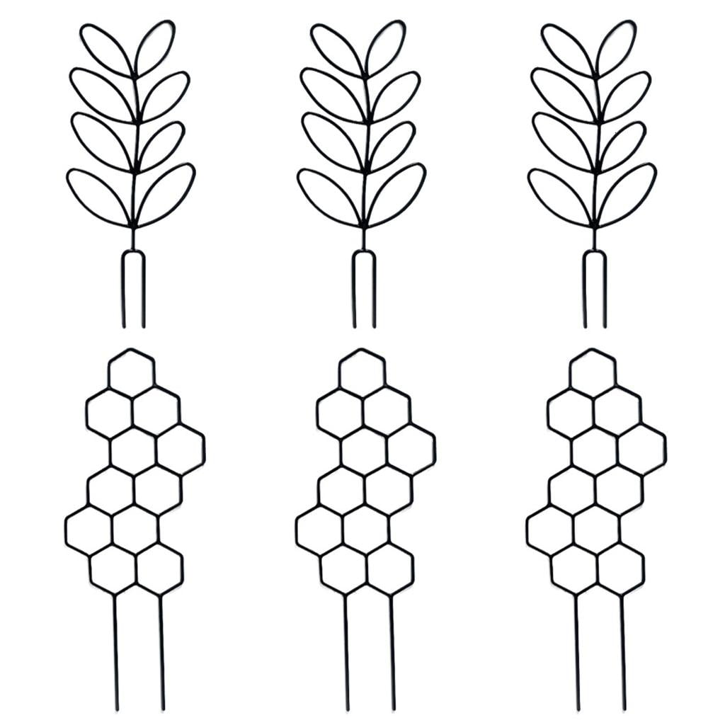 6Pcs Indoor Plant Trellis Plastic Wire Garden Trellis Small Climbing ...