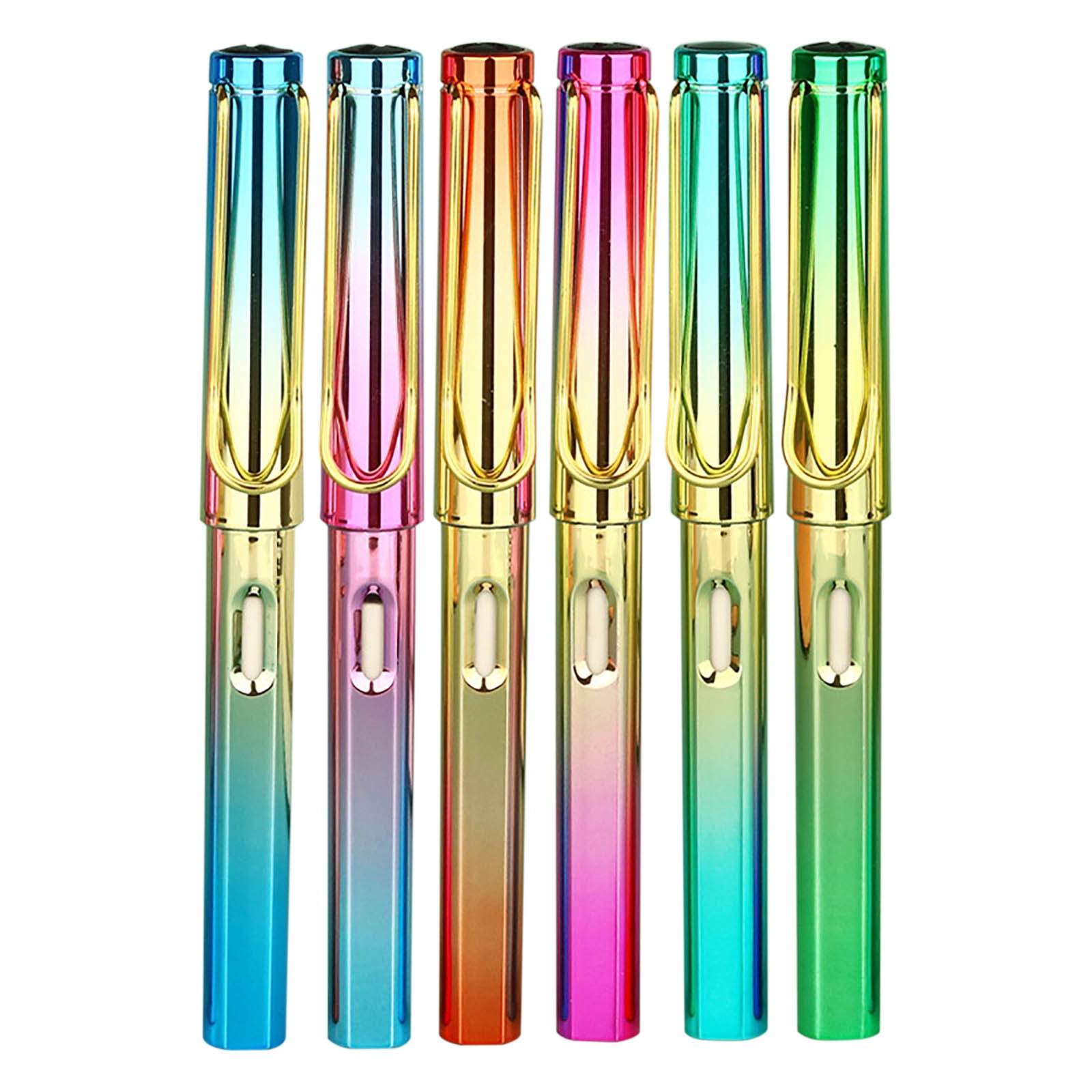 6Pcs Inkless Metal Pencils - Grip Posture Correction Design, Reusable ...