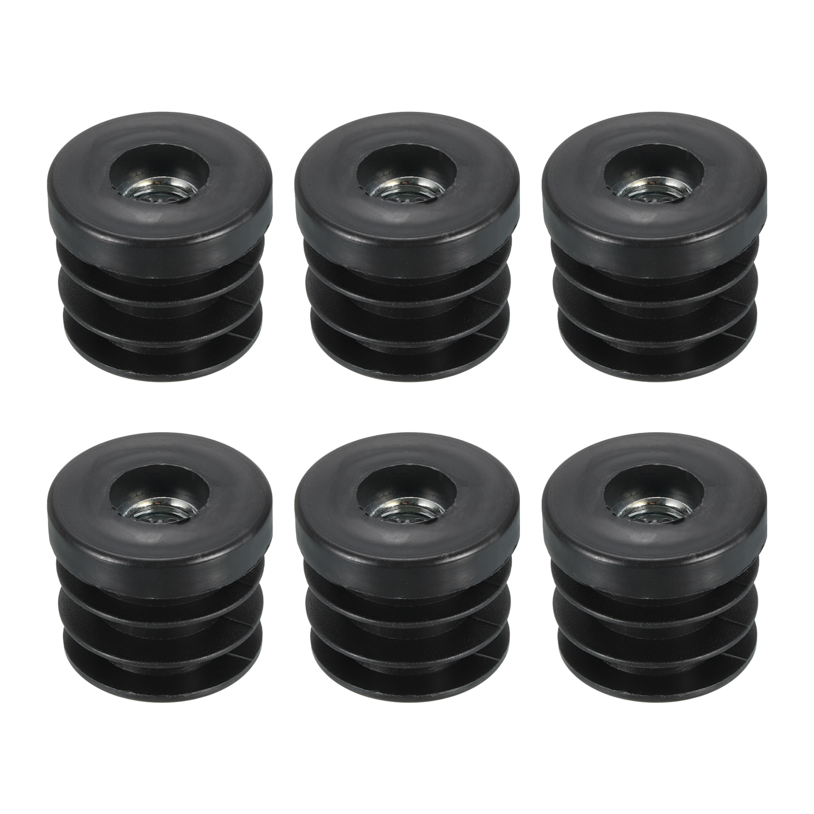 6Pcs Inserts for Round Tubes with M10 Thread, for 30mm/1.18" OD Round ...