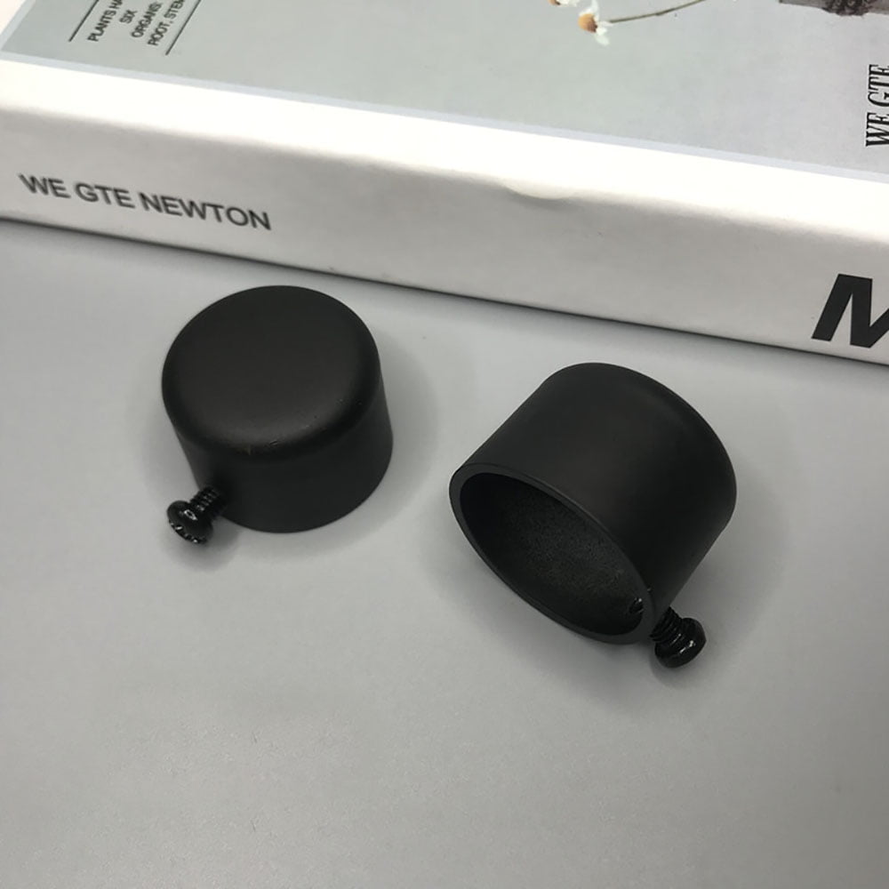 6Pcs Iron Curtain Rod Ends Drapery Rail Pole Head Cap Fits Dia ...