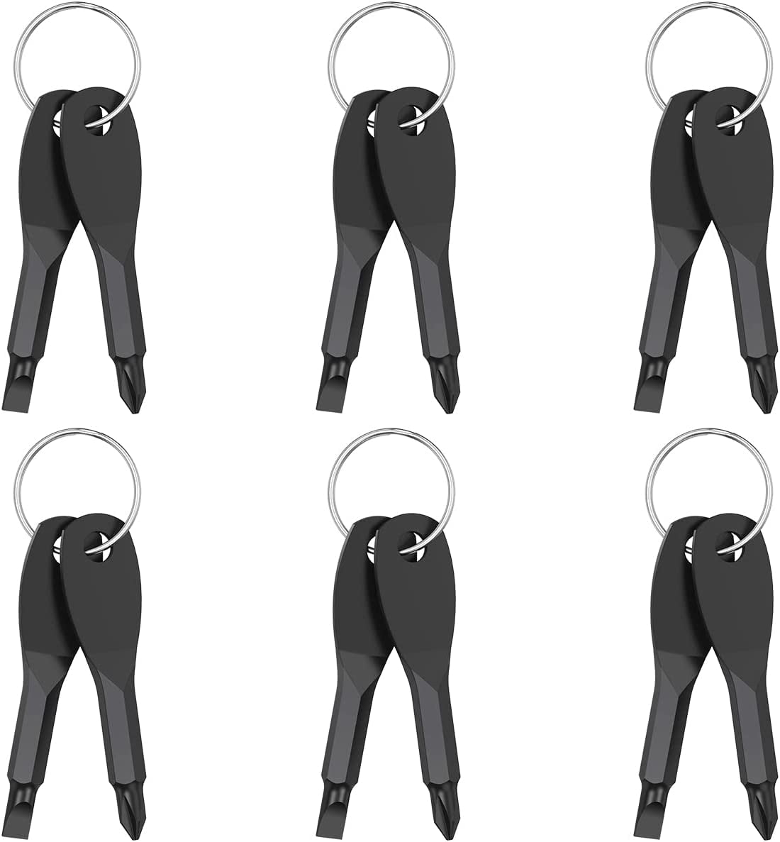 6Pcs Keychain Screwdriver Set, Portable Screwdriver Keychain Tool ...