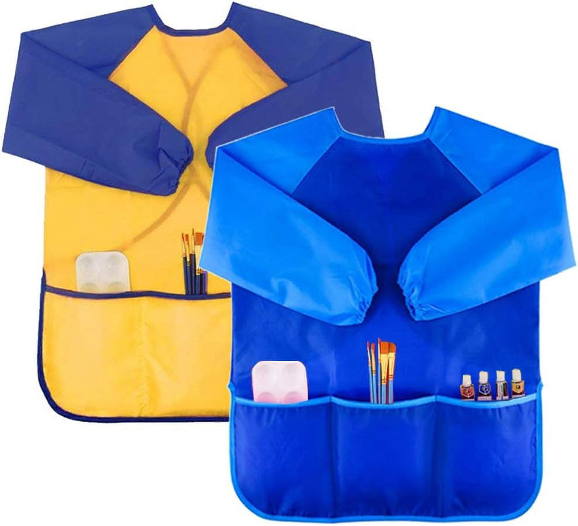 6Pcs Kids Art Smocks Waterproof Kids Painting Aprons Toddler Art Smock ...