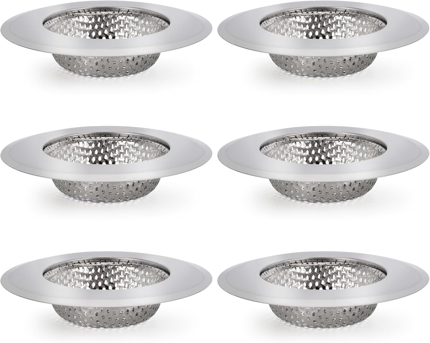 6Pcs Kitchen Sink Strainer, Stainless Steel Sink Drain Strainer with ...