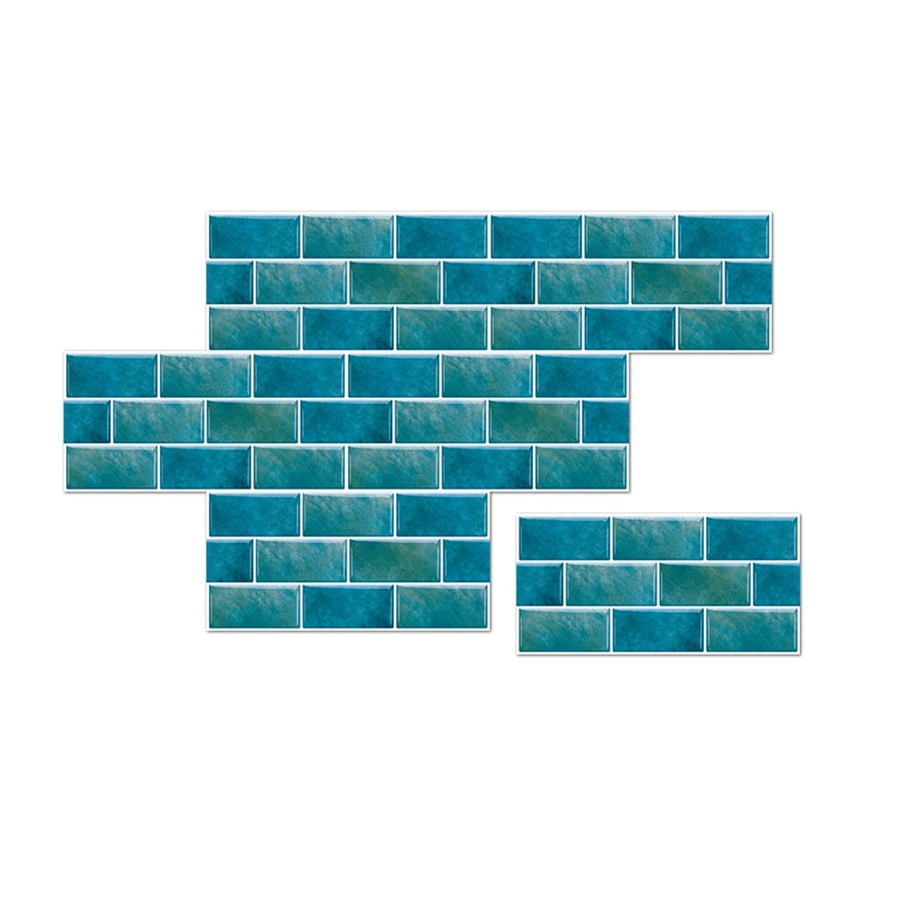 6Pcs Kitchen Tile Stickers Self-Adhesive Tile Stickers Oil Stain ...