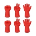 6Pcs Knitting Needle Stoppers Hand Shape Needle Point Covers Crochet ...