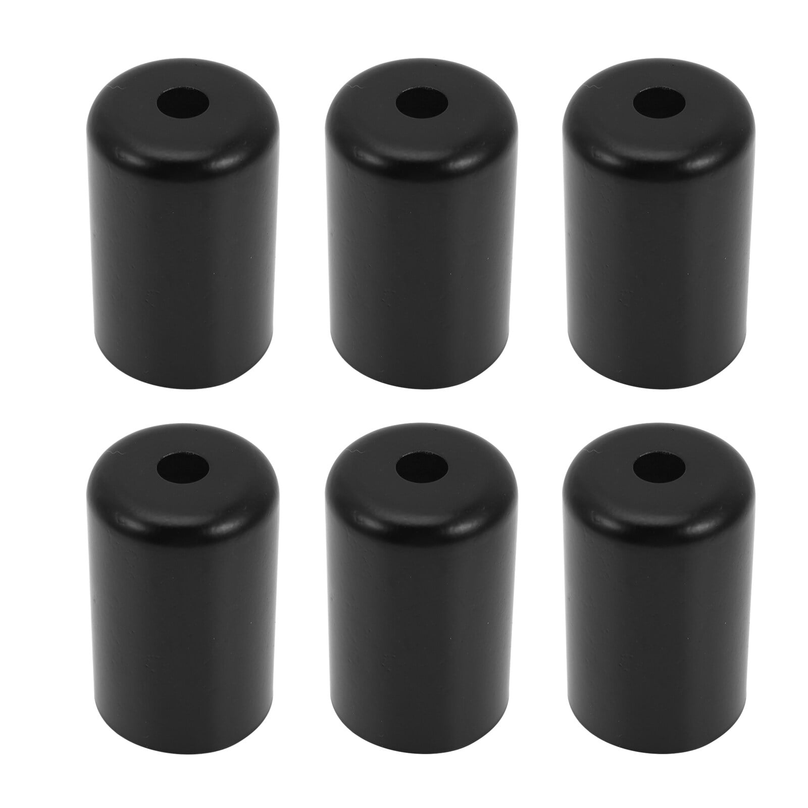 6 Pieces Black Iron Lamp Holder Cups for Pendant Desk Lamps with Simple ...