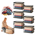 6Pcs Large Heavy-duty Thick Plastic Clear Storage Bag for Clothes ...