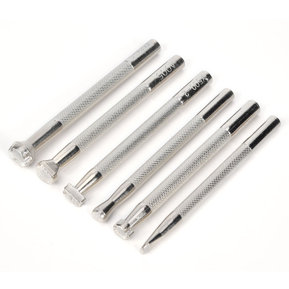 6Pcs Leather Craft Carving Tool Non-Slip Fish Printing Pattern Handle ...