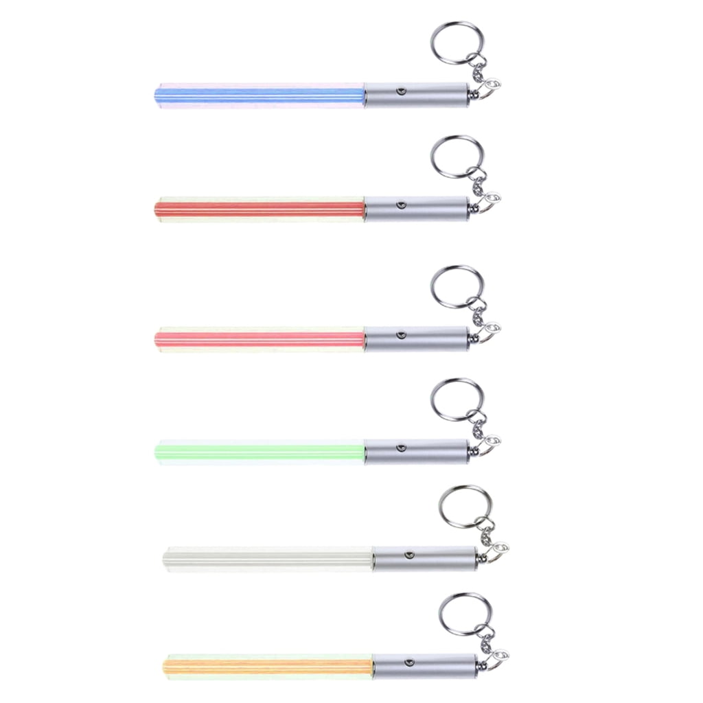 6Pcs Light Up Keychains Glows Pen Led Light Glows Stick Creative ...