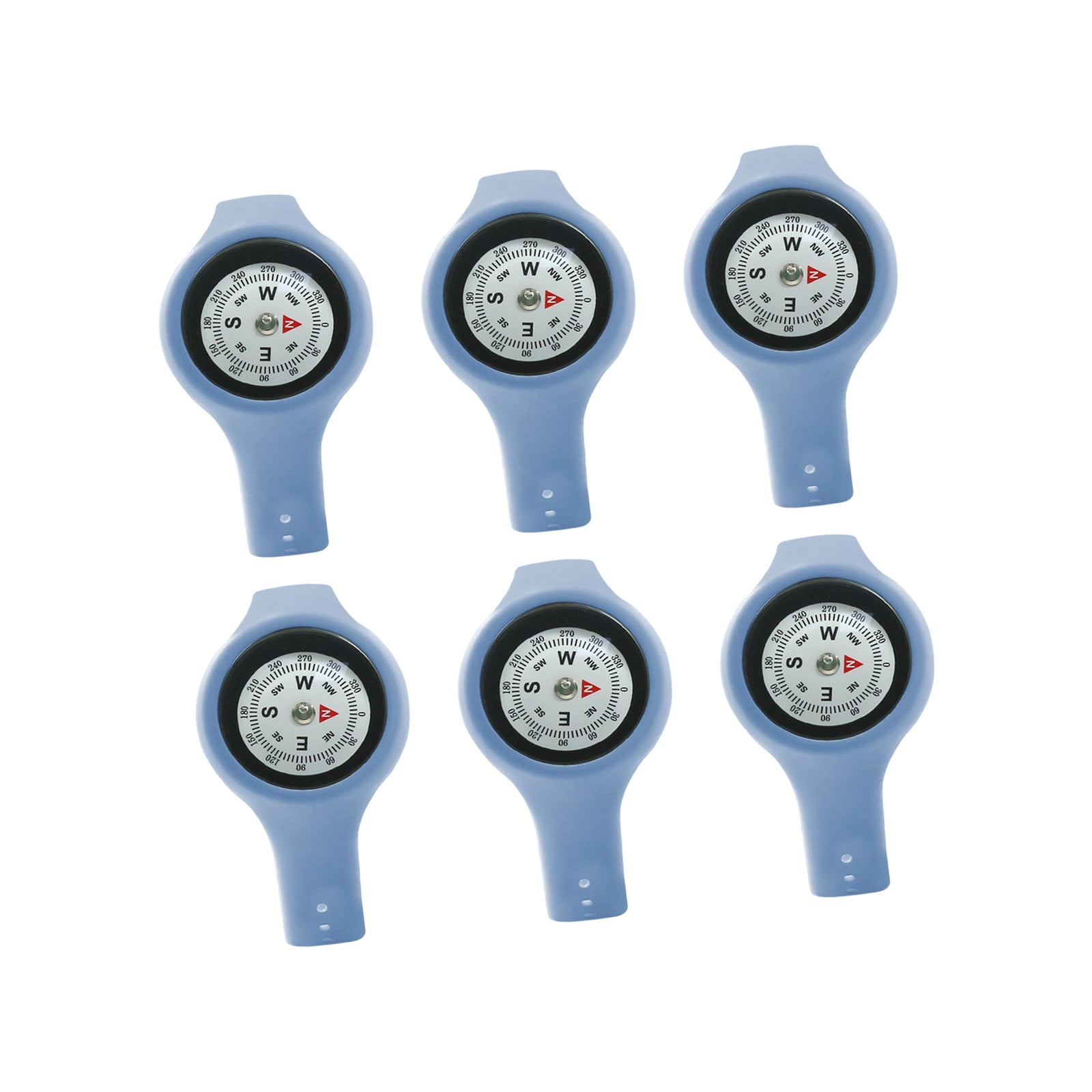 6Pcs Light Weight Compasses Watches Outdoor Navigation Tool Adjustable ...