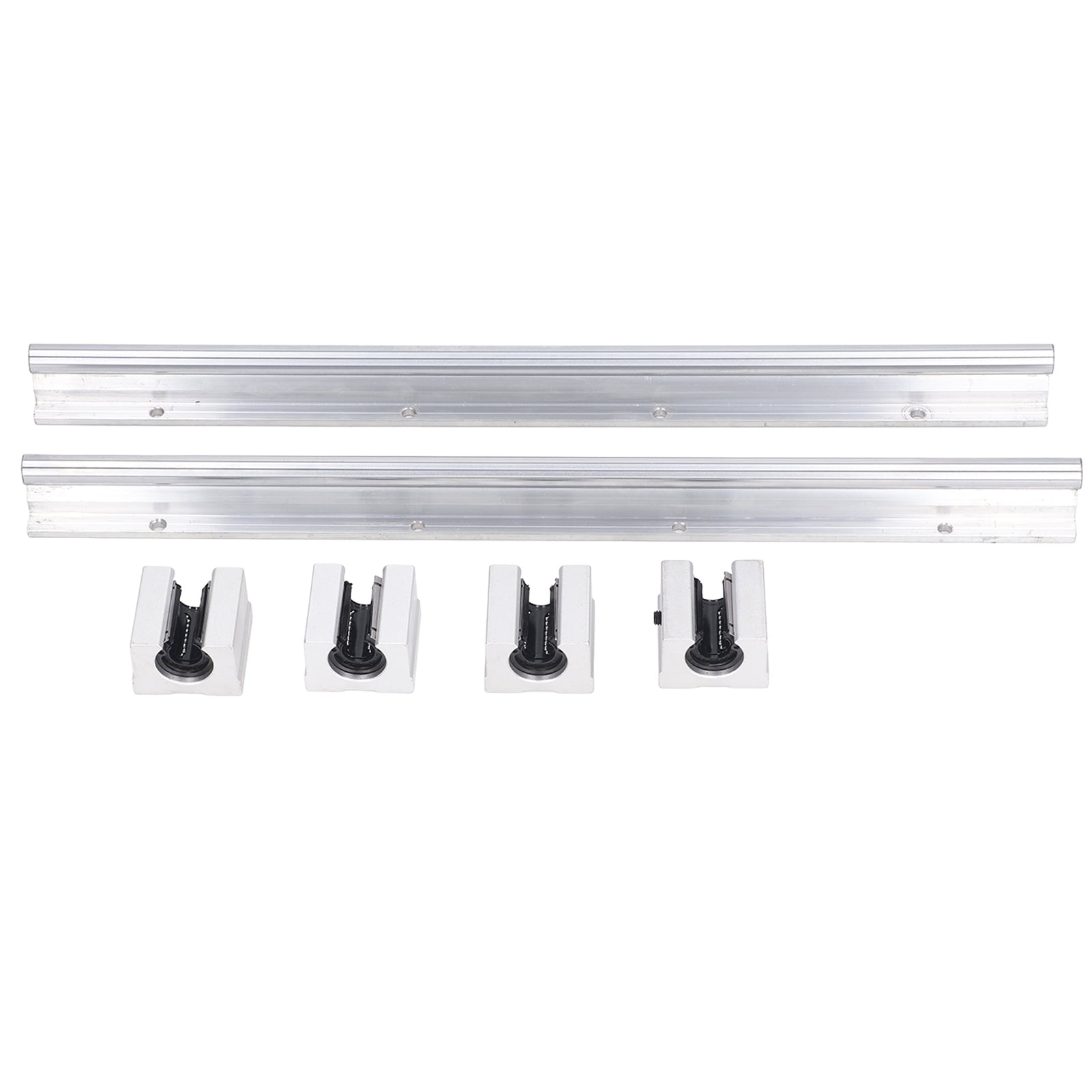 6Pcs Linear Motion Guide Rail Sliding Block Set Smoothly Accurate Operation SBR12UU Linear ...