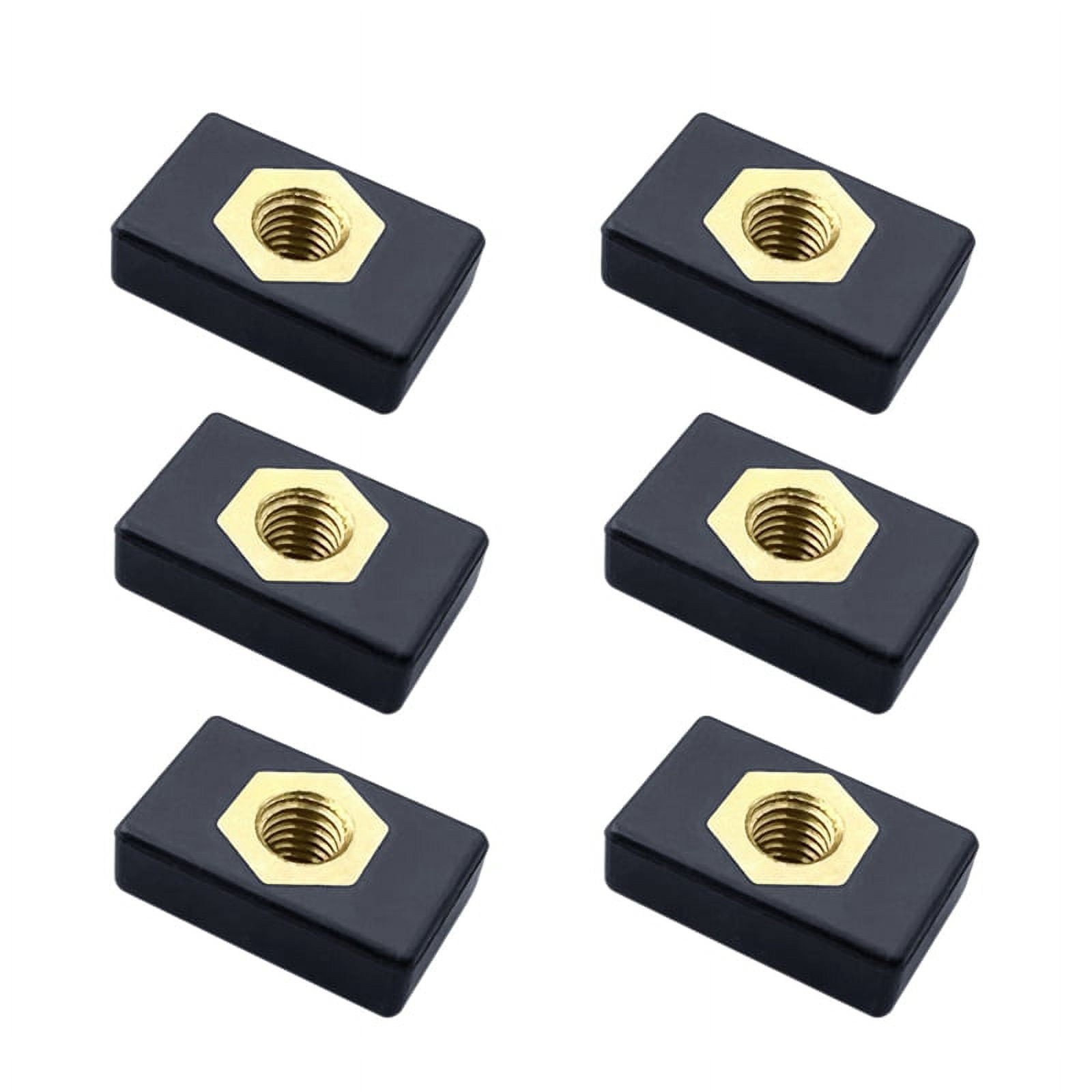6Pcs M6 Copper Sliding Nut Side Mount Slide Rail Fishing Rod Pole ...