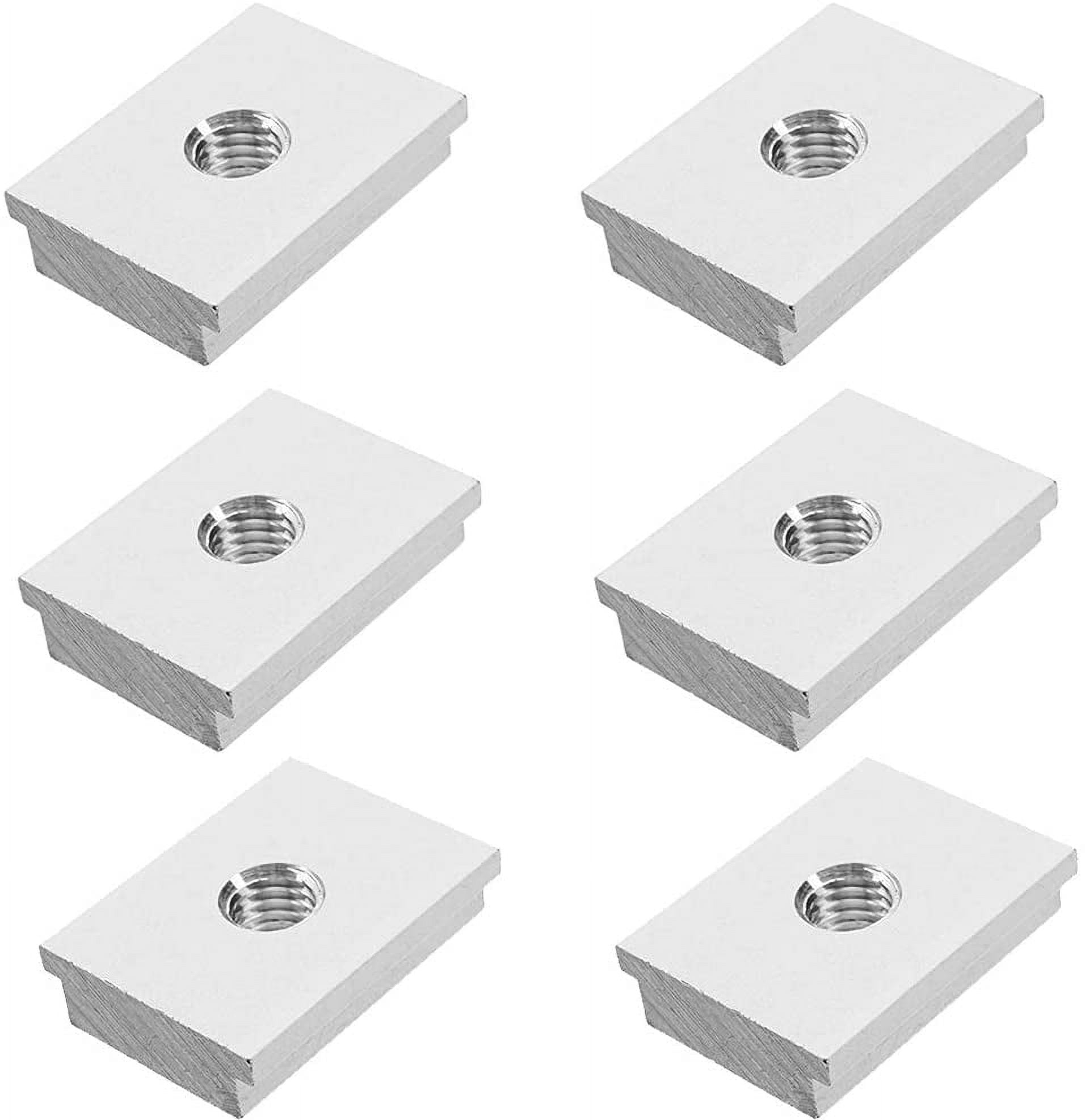6Pcs M6 T-Track Sliding Nuts, Aluminum Alloy Slotted Nut For Carpentry ...