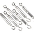 6Pcs M8 Turnbuckle Hook & Eye Turnbuckles, 304 Stainless Steel ...
