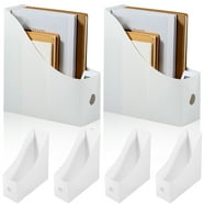 mDesign Small Steel Magazine Holder and Organizer for Bathroom Storage ...