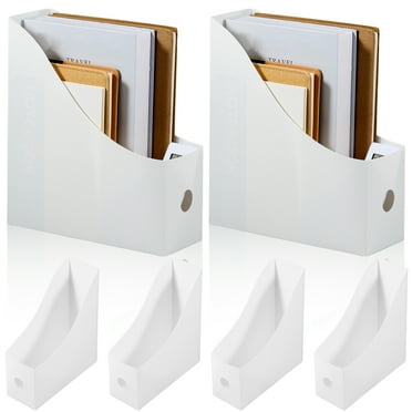 Clear Plastic Vertical File Holder Magazine Organizer And Desktop File ...